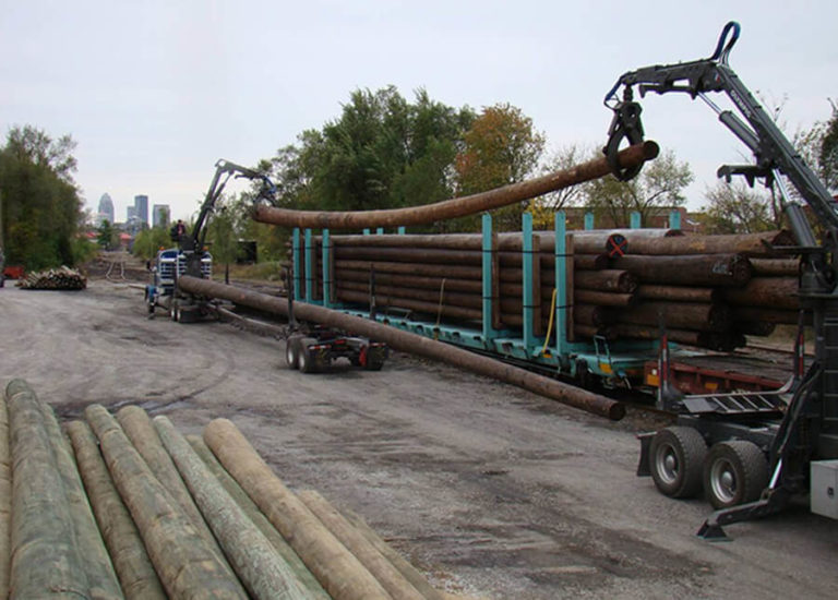 Wood Poles Transport Services Oregon - Leavitt’s Freight Service